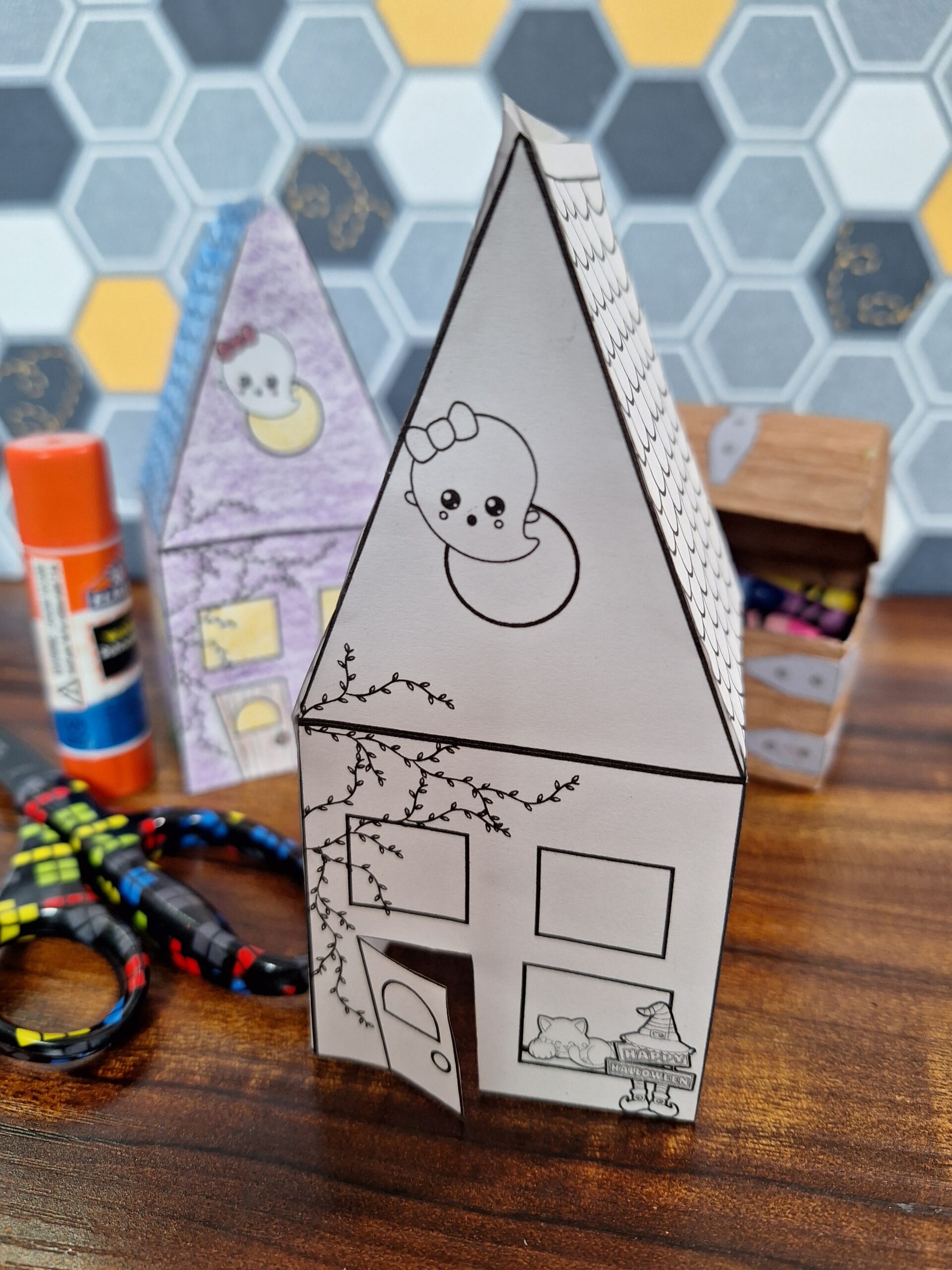 Haunted House Paper Craft - Print & Play @Home - The House of Education